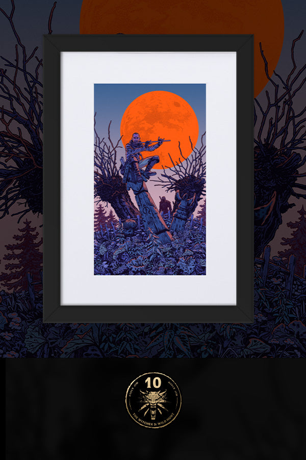THE WITCHER 3: WILD HUNT 10TH ANNIVERSARY MASTER MIRROR FRAMED PRINT ...